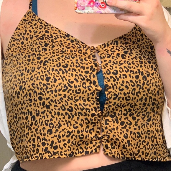 Target | Tops | Cheetah Print Crop Top | Poshmark